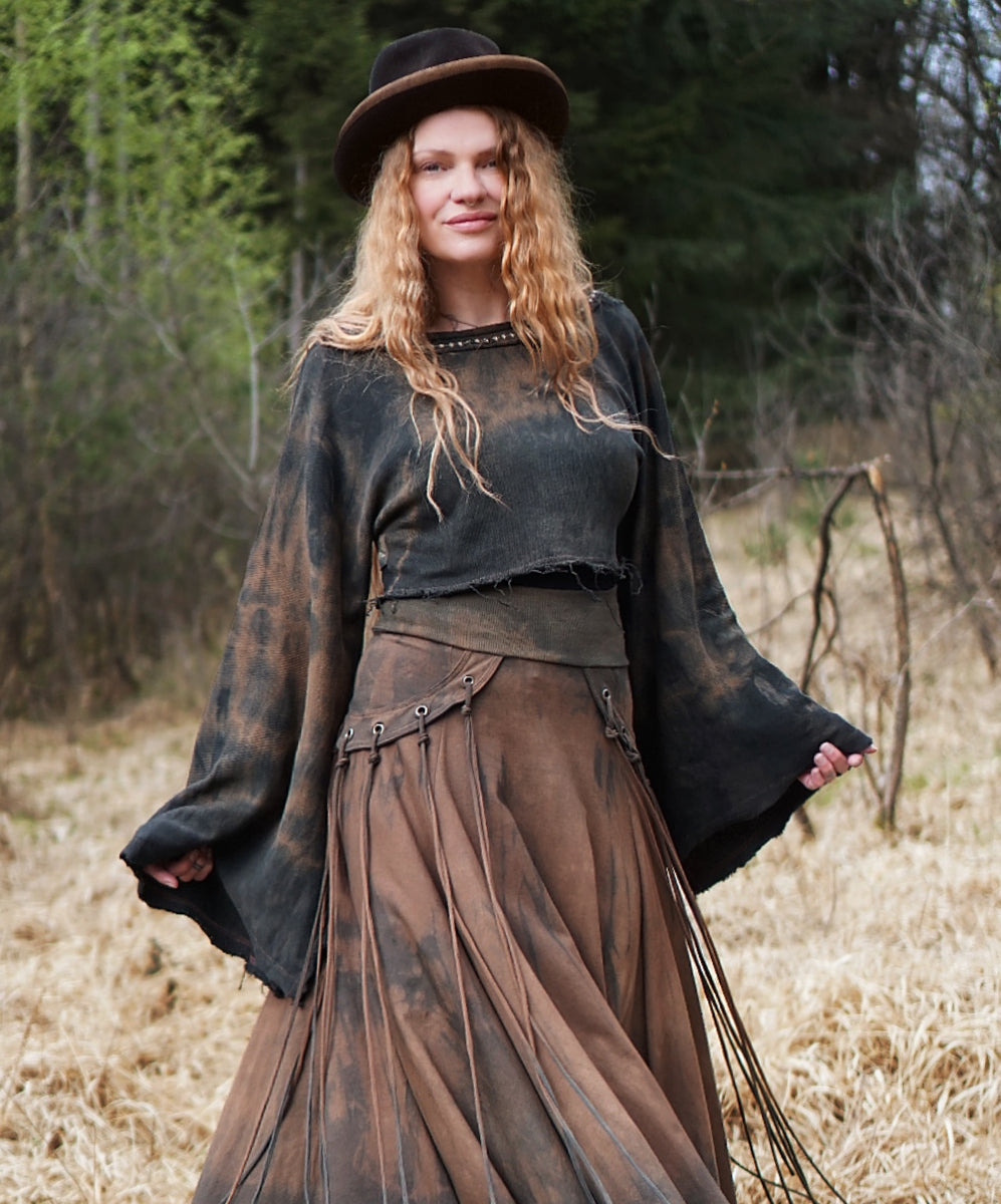 Magic Knit Tunic - Black Soil – Oak’n Ivy Art
