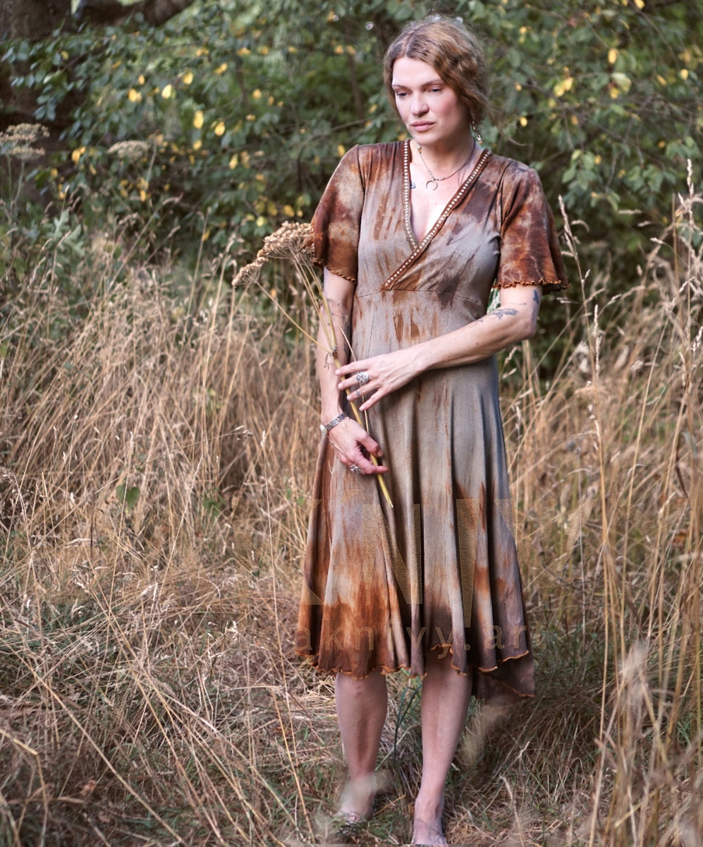 Iva Dress - Rusty Vintage Jade – Oak’n Ivy Art