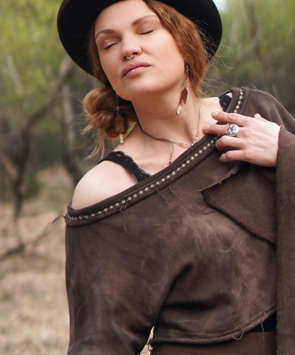 Magic Knit Tunic - Leafy Bole – Oak’n Ivy Art