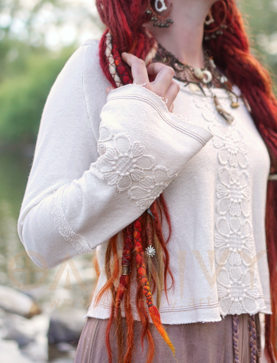 Raglan Hemp Jumper - Natural Color – Oak’n Ivy Art